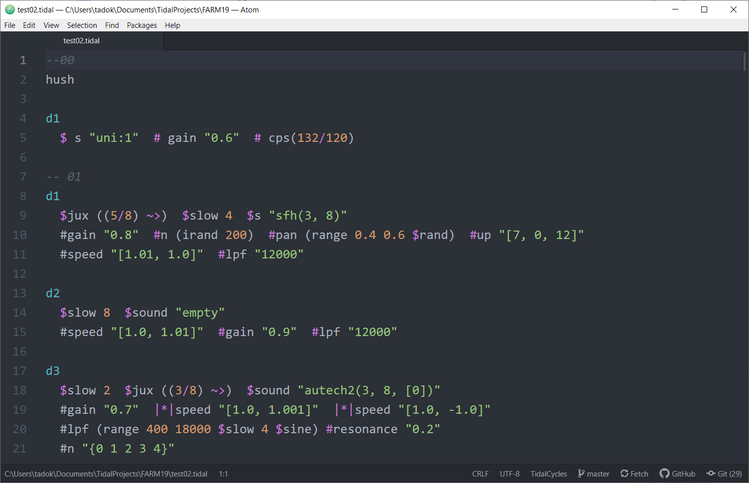 yoppa org – TidalCyclesの基本