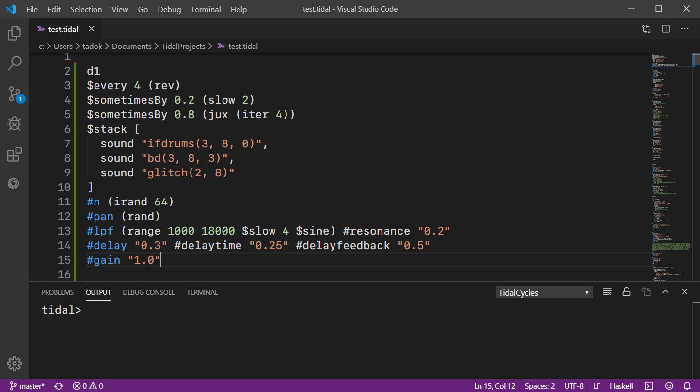 yoppa org – TidalCycles応用 3 – ライブパフォーマンスのヒント: サウンドの追加、構造をつくる